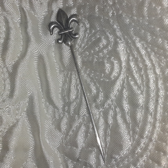 Vintage / Victorian | Jewelry | Victorian Antique Fleur De Lis Silver Stick Pin | Poshmark